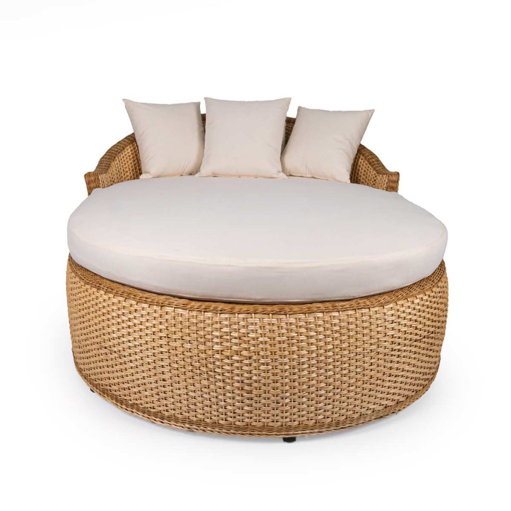 Daybed OVAL en rattan – Rattan Colombia